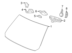 2017-2020 Chrysler Humidity Sensor Cover 5YU82DX9AB | TascaParts.com