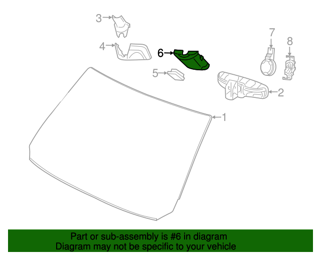 2017-2020 Chrysler Humidity Sensor Cover 5YU82DX9AB | TascaParts.com