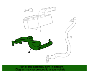 2007-2014 Mopar Hose 5058998af | TascaParts.com