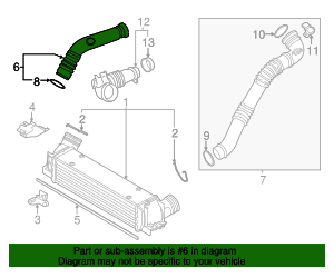 13717588283 - 2013-2015 BMW X1 Air Duct (13-71-7-588-283) | BMW of ...