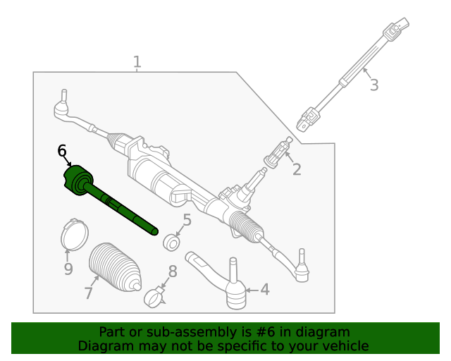 167-338-00-00 - Inner Tie Rod 2020-2023 Mercedes-Benz | Mercedes-Benz ...