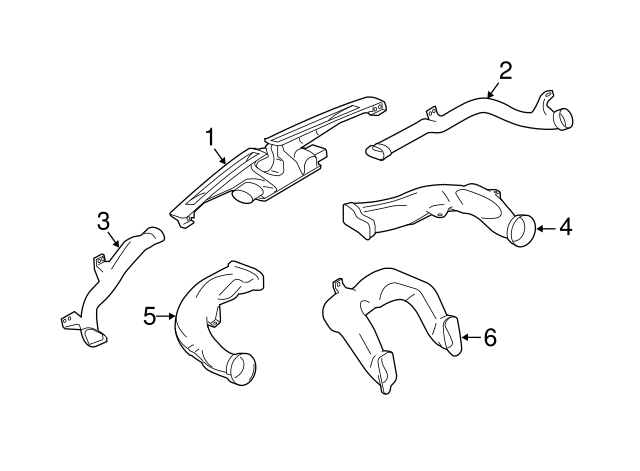 2011-2017 Nissan Juke Center Duct 27860-1KA0A | QuirkParts