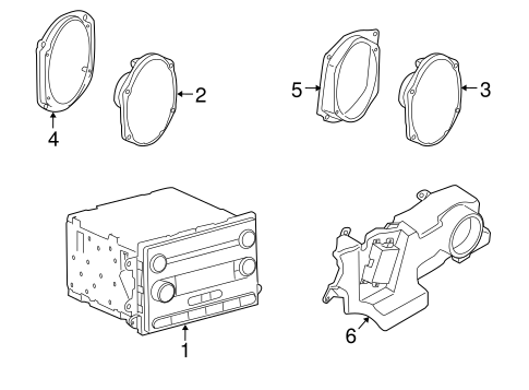 Sound System for 2008 Ford Taurus X | OEM Ford Part