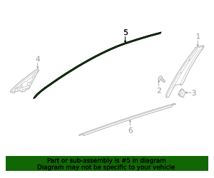 247-725-42-01 - Upper Molding 2021-2023 Mercedes-Benz | Mercedes-Benz ...