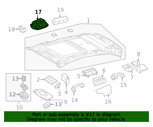 000-900-35-17-9051 - Reading Light 2020-2022 Mercedes-Benz ...
