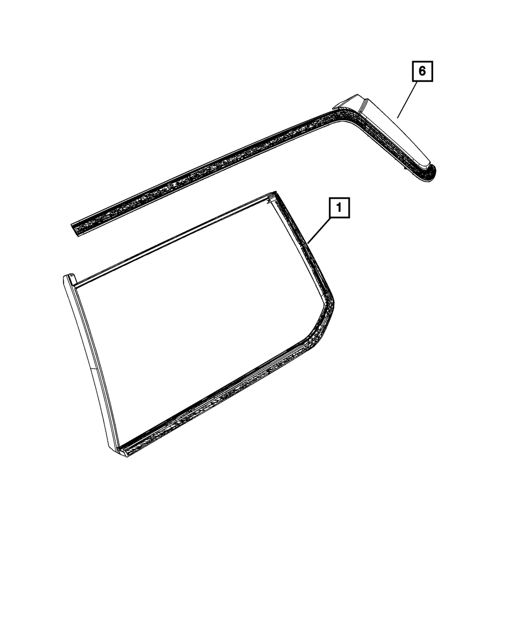 2021-2024 Jeep Grand Cherokee L Quarter Window Glass, Right 68458362AC ...