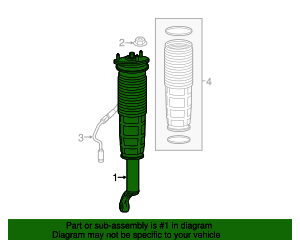 2015-2021 Mercedes-Benz Suspension Strut 222-320-84-13-80 ...