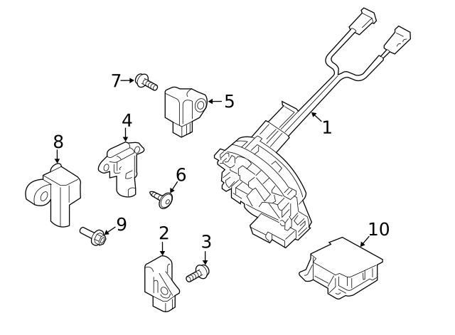 Genuine Clock Spring for 2019-2024 Hyundai | Part# 93490-S1140 ...