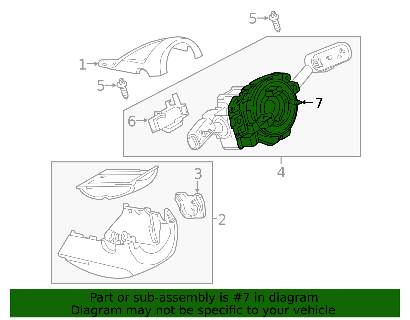 2018 Volkswagen Atlas Clock Spring 5Q0-953-549-D | OEM Parts Online