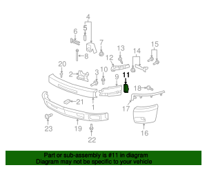 2007-2013 GM OEM NEW 2007-13 GM Chevrolet GMC Front Bumper Driver Side ...