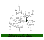 2007-2013 GM Bumper Face Bar Bracket 15838208 | TascaParts.com