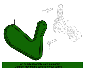 12639468 - V-Ribbed Serpentine Belt 2007-2012 GM | AutoNationParts.com