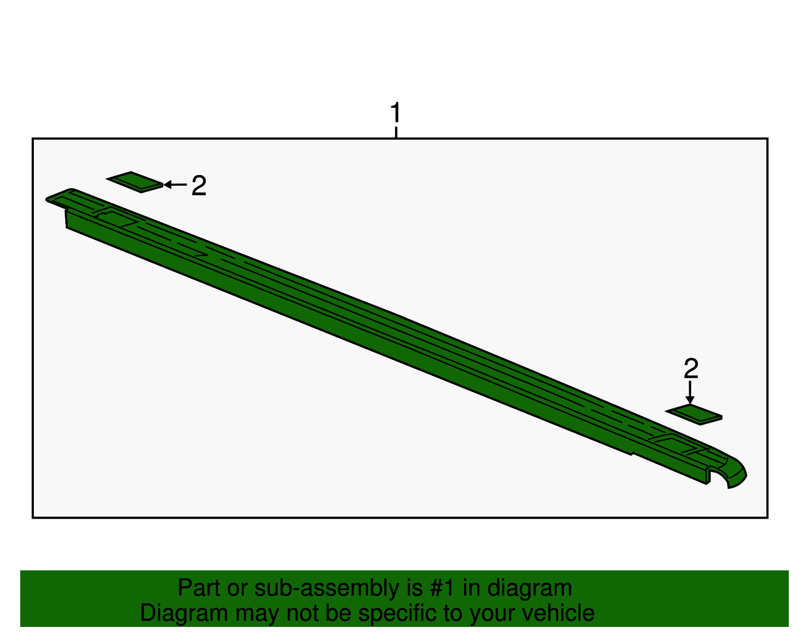 17802471 - Standard Box Black Bed Rail Covers6/6 2007-2014 Chevrolet ...