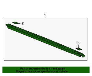 2003-2014 GMC Truck Bed Molding 17802475 | Karl Kustoms OEM Parts