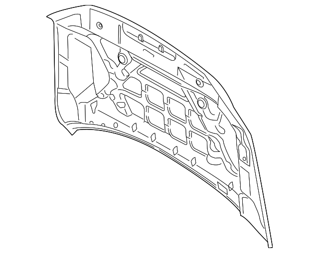 Genuine OEM Ford Part - Hood ML3Z-16612-D | Genuine OEM Ford Parts ...