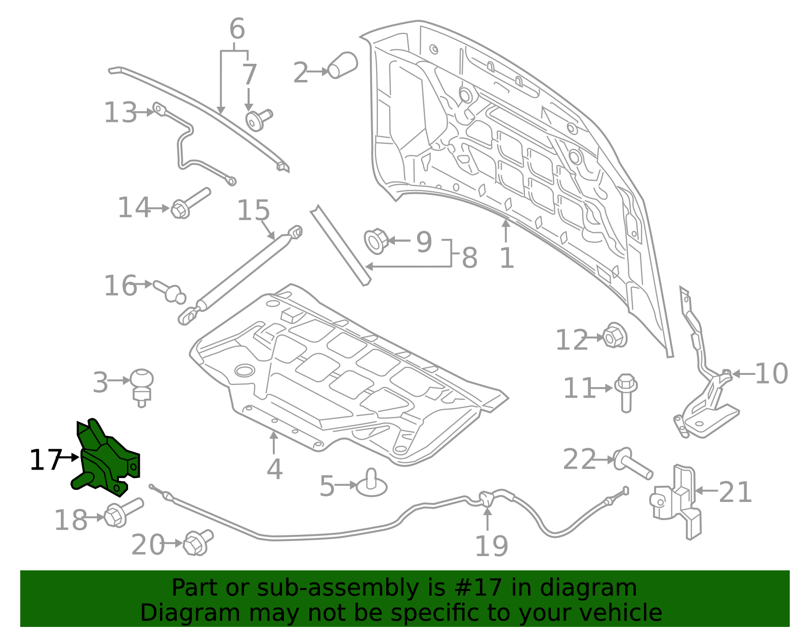 2021-2025 Ford F-150 Hood Latch ML3Z-16700-E | QuirkParts