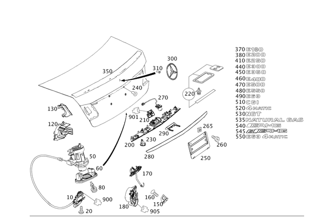 Genuine Mercedes Star for 2010-2016 Mercedes-Benz | Part# 212-817-00-16 ...