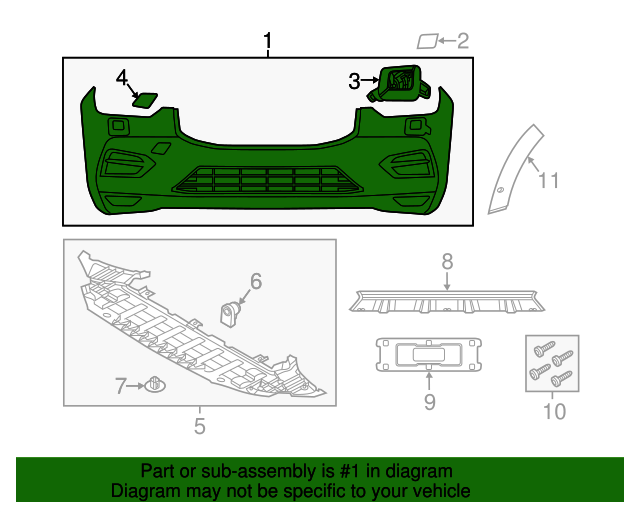 Genuine Bumper Cover for 2018-2021 Volvo XC60 | Part# 39847196 | Over ...