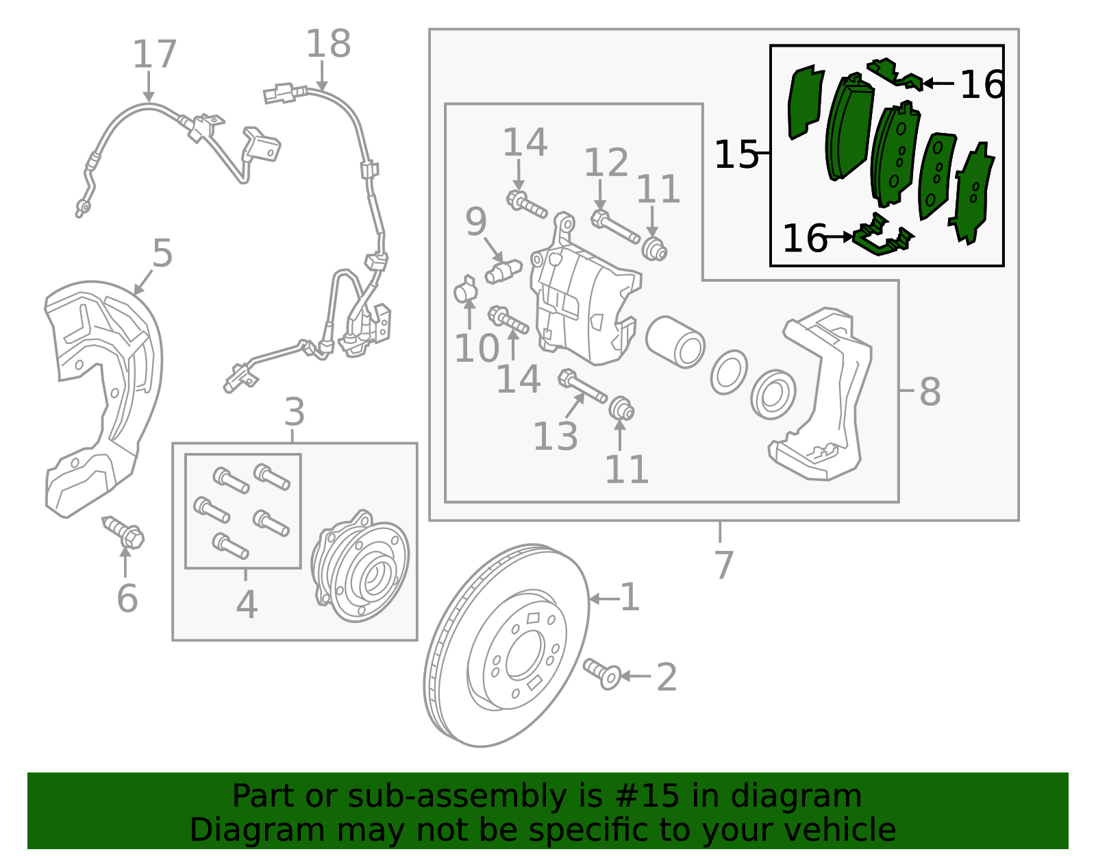 58101-J9A05 - Brake Pads 2021-2025 Kia Seltos | Kia.Parts Store