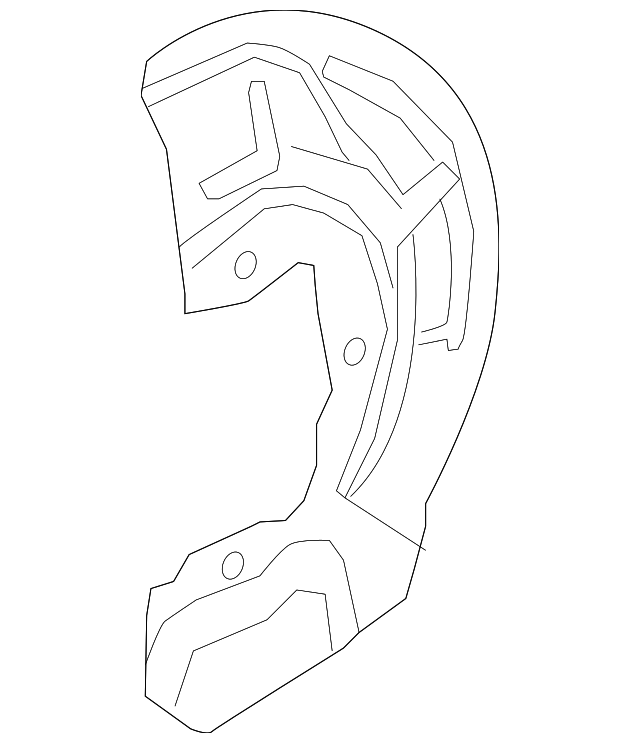 51755-K0100 - Splash Shield - 2020-2024 Kia | Kia Auto Parts