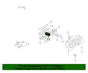 2000-2006 Audi Hazard Switch 8N0-941-509-B | OEM Parts Online