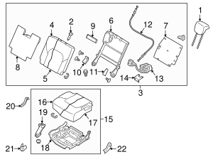 2017-2021 Nissan Armada Latch Cover 89355-1LB0B | OEM Parts Online