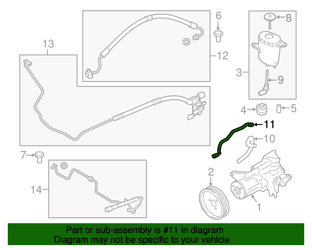 32416788813 - 2010-2019 BMW Reservoir Hose (32-41-6-788-813) | BMW of ...