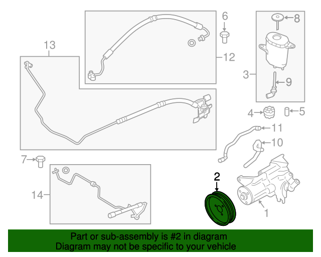 Genuine BMW 32-42-7-582-943 | Power Steering Pump Pulley | FREE ...