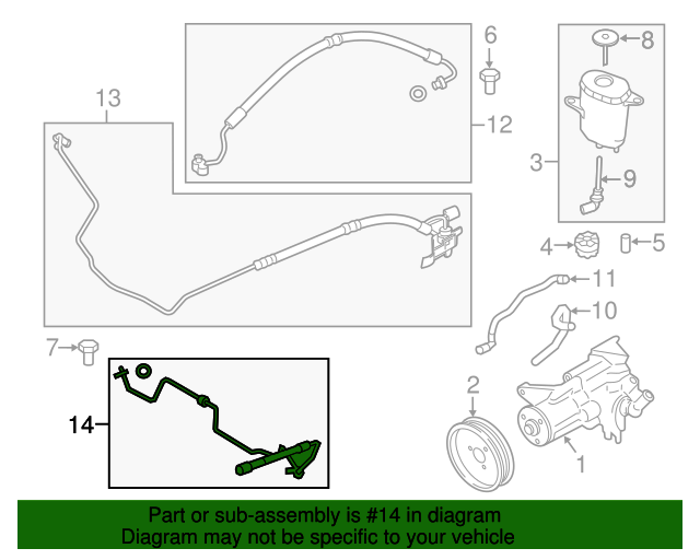 Genuine BMW 32-41-6-793-550 | Power Steering Return Hose | FREE ...