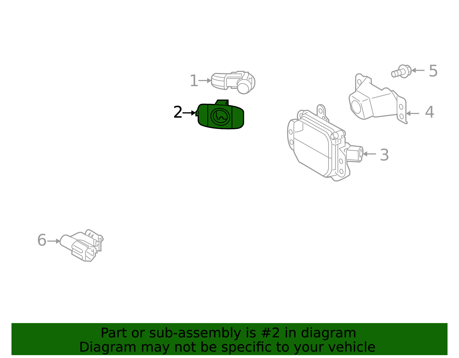 2024 Toyota RAV4 2024 Toyota RAV4 - Park Sensor Retainer 89348-06230-G1 ...