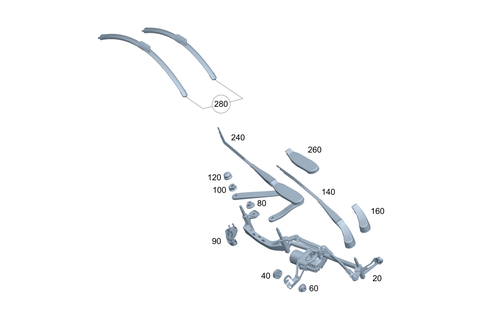 Front Windshield Wiper for 2025 Mercedes-Benz EQE 350 | Mercedes-Benz ...