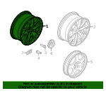 Genuine BMW 36-11-6-883-757 | 20" Style 738 V-Spoke Ferric Grey Light ...