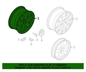 Genuine BMW 36-11-6-883-757 | 20" Style 738 V-Spoke Ferric Grey Light ...