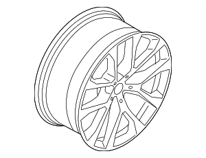Genuine BMW 36-11-6-883-757 | 20" Style 738 V-Spoke Ferric Grey Light ...