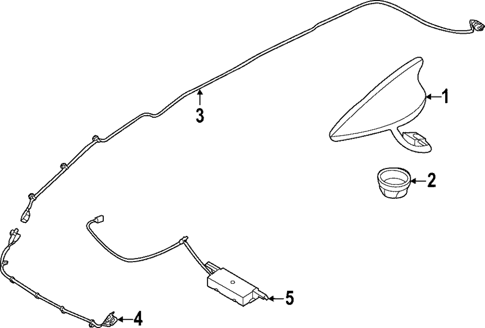 2023-2025 Kia Sportage Antenna 96210-DW100DU2 | TascaParts.com