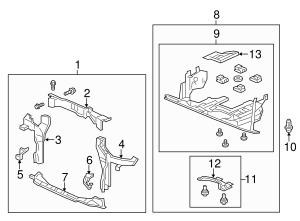 2012-2014 Honda CR-V Access Cover 74114-T0A-A00 | hondapartswd