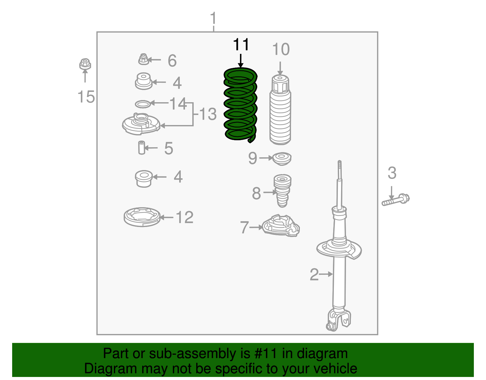 2009-2014 Acura TL Coil Spring 52441-TK5-A02 | Acura Parts Now