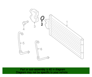 Genuine OEM Trans Cooler Seal | 019-997-69-45 | Fits Select 2012-2015 ...
