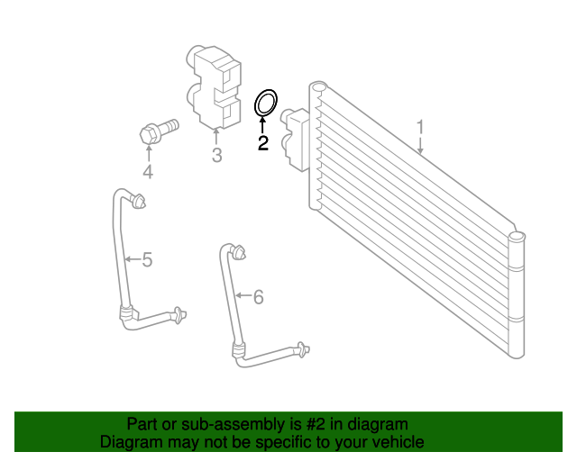 Genuine OEM Trans Cooler Seal | 019-997-69-45 | Fits Select 2012-2015 ...