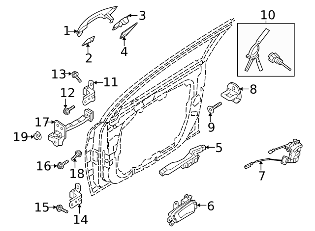 76990-L2000 - Door Check - 2021-2024 Kia K5 | Kia Auto Parts