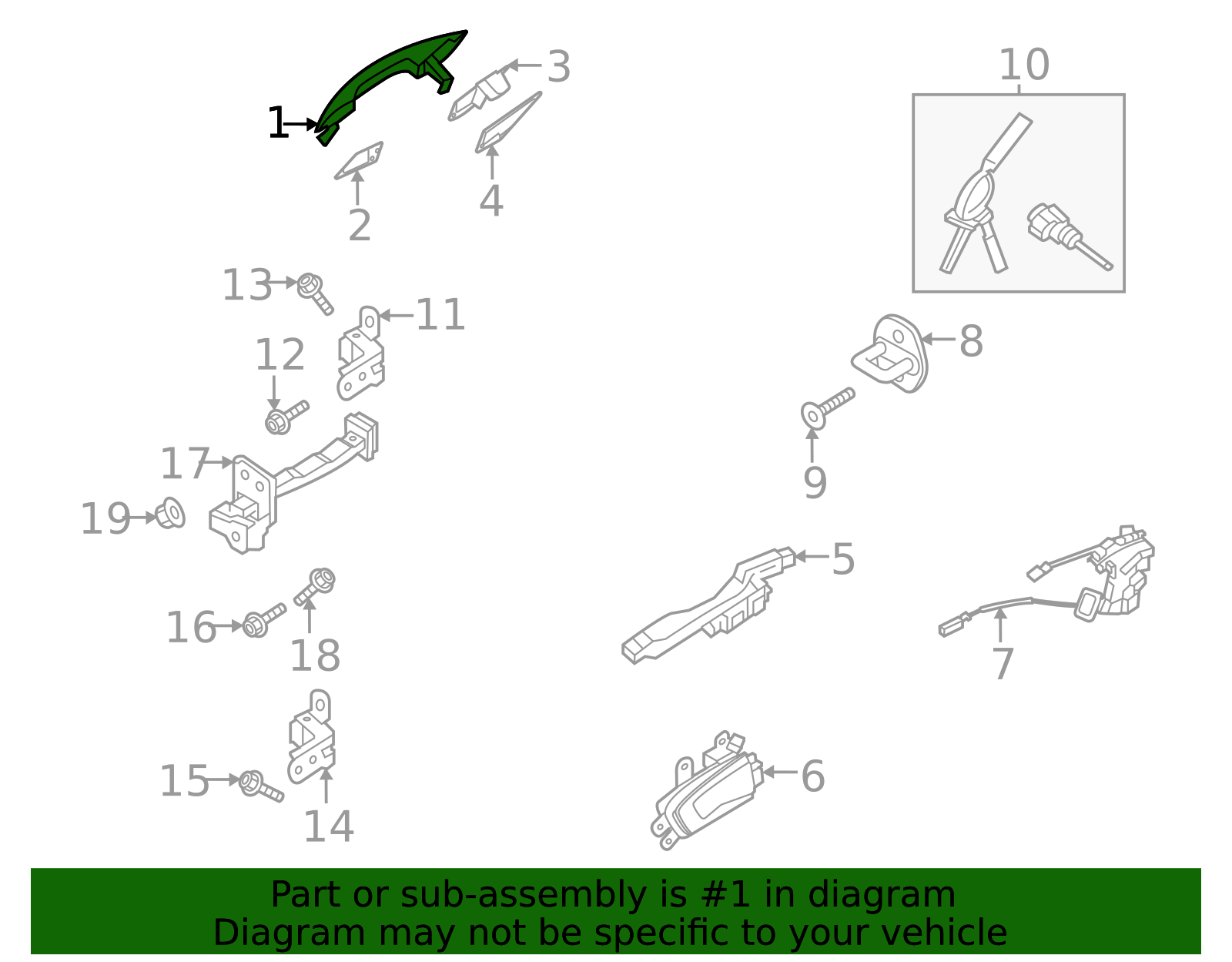 82651-L2000 - Handle, Outside 2021-2022 Kia K5 | Kia.Parts Store