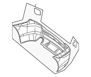 251-880-05-47-9999 - Bumper Cover 2011-2012 Mercedes-Benz R 350 ...