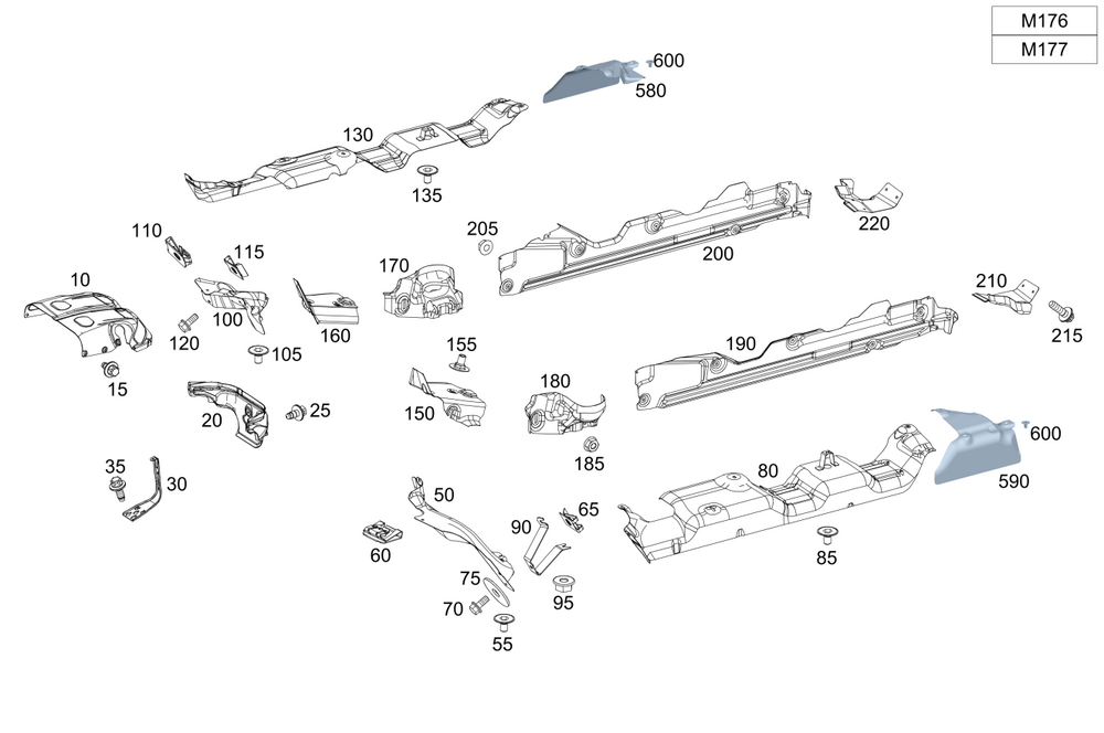 463-683-48-00 - Attachment Angle Bracket 2002-2025 Mercedes-Benz ...