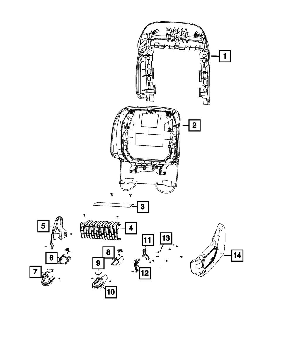 2025 Jeep Wagoneer S Seat Bracket 68680777AA | My Mopar Parts