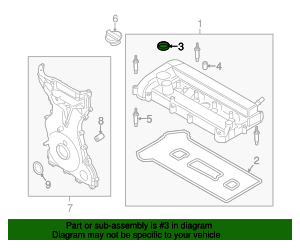 2007-2021 Ford Engine Valve Cover Washer Seal BR3Z-6C535-B | TascaParts.com