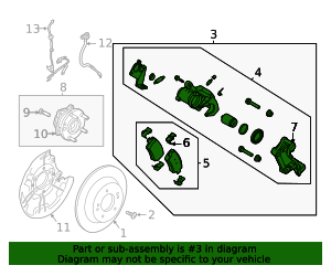 2021-2025 Hyundai Elantra Caliper Assembly 58210-AA400 | OEM Parts Online