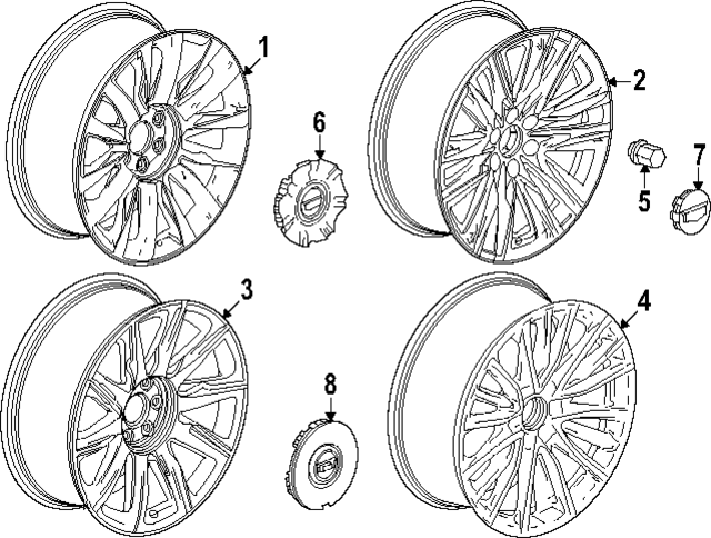 2021-2024 Cadillac F Wheel 23376238 GM | GMPartsDirect.com
