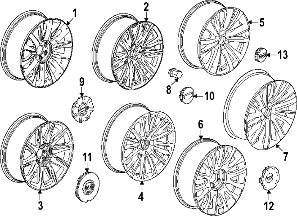 2021-2024 Cadillac F Wheel 23376239 | QuirkParts