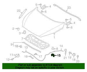 2001-2020 Kia Release Cable Clip 81199-33000 | TascaParts.com