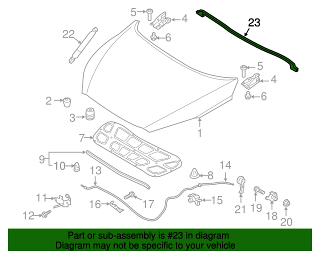 86430-C5000 - Front Seal 2016-2020 Kia Sorento | Kia.Parts Store
